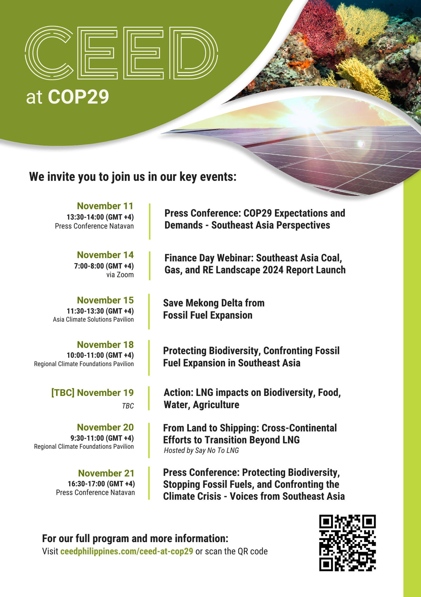 CEED at COP29 – Center for Energy, Ecology, and Development